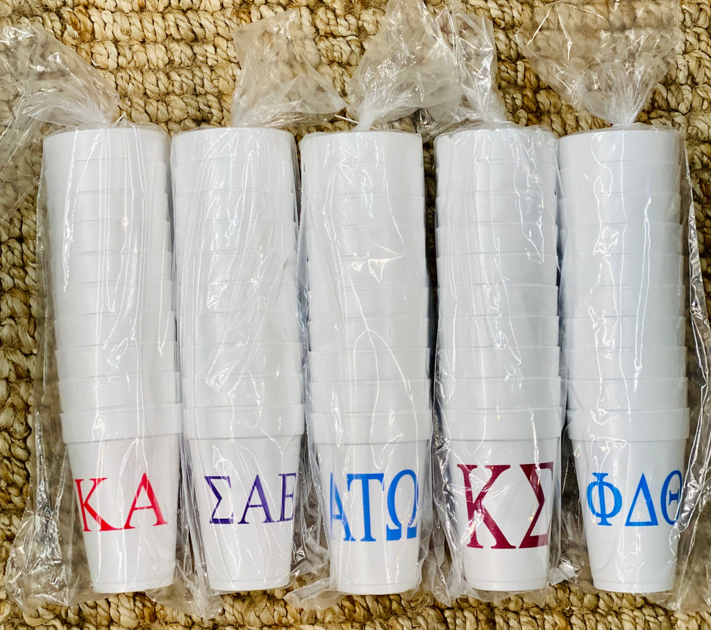 Fraternity Styrofoam Cups – Paddle Tramps